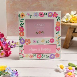 BRIGHT AND BEAUTIFUL MUM IS PHOTO FRAME WITH SPINNING BLOCK TWO SAYINGS